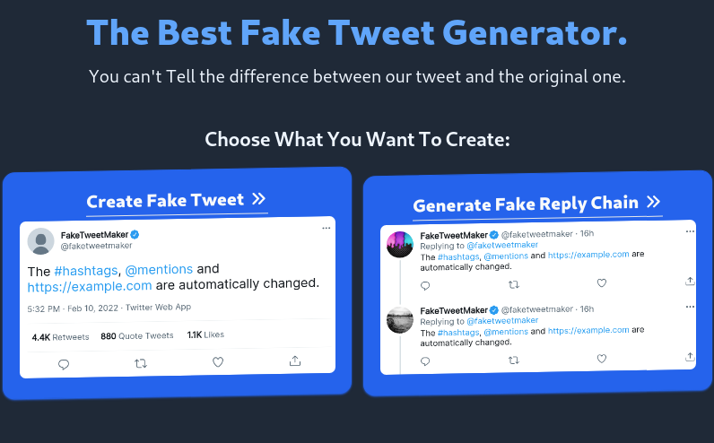 The Best Fake Tweet Generator FakeTweetMaker The Best Fake Tweet Generator FakeTweetMaker